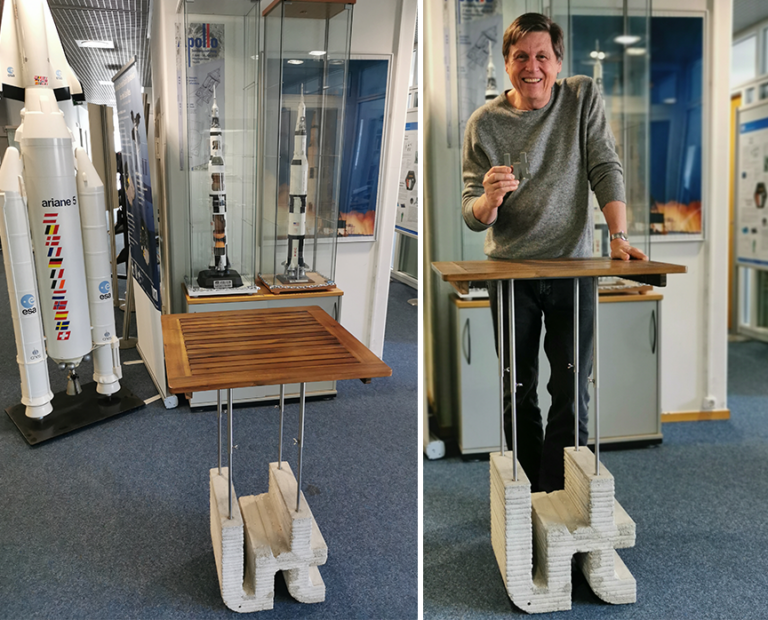 Astronaut Prof. Dr. Ulrich Walter erhält innovatives Präsent aus dem 3D ...